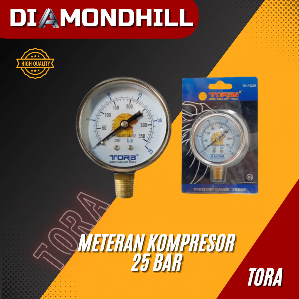 Wind MEASURING TOOL - 25 BAR TORA COMPRESSOR METER | Shopee Philippines