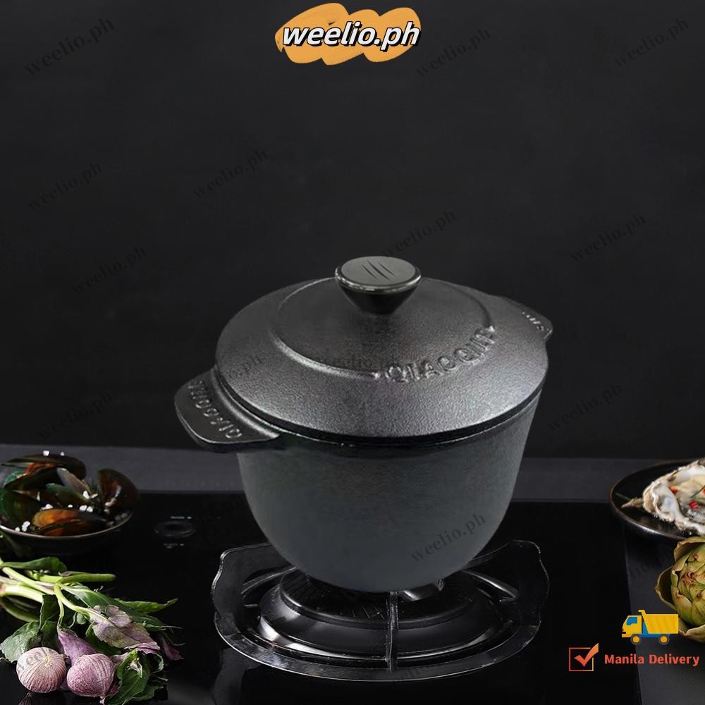 Cast Iron Rice Cooker Deepened Rice Pot Dutch Oven Rice Casserole for ...