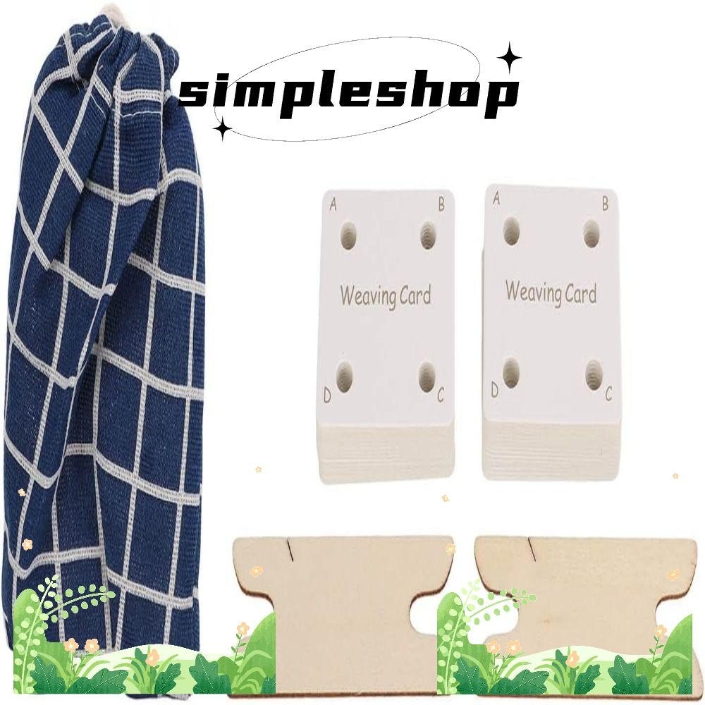 SIMPLE Weaving Cards, 16*14cm Wood Tablet Weaving Card, Inkle Loom ...