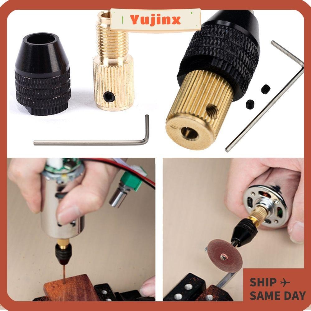 YUJINX Mini Drill Chuck Electric Motor Shaft Fixture Clamp Quick Change ...