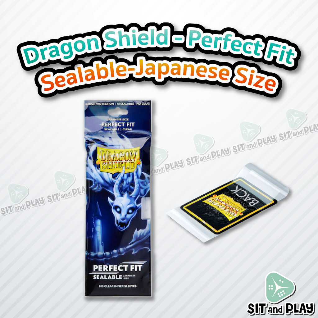 Dragon Shield-Perfect Fit Sealable Japanese Size 100 Clear Inner ...