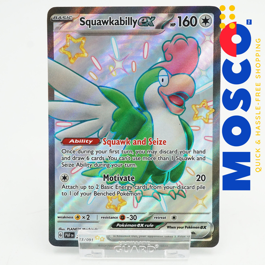 Squawkabilly ex - 223/091 - Shiny Ultra Rare Paldean Fates | Pokemon ...