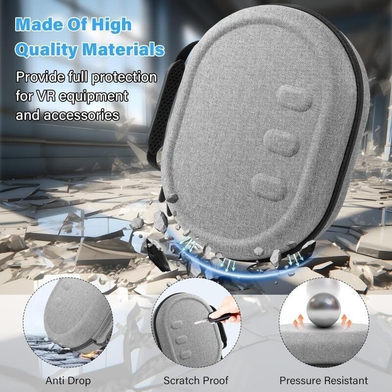 VR Headset Protective Box for Meta Quest 3 Carrying Case Shockproof ...