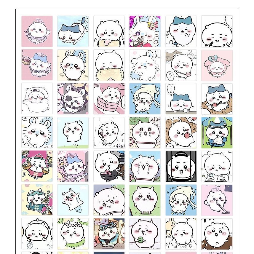Chiikawa 198 sheets of Japanese-style cartoon anime Chiikawa stickers ...