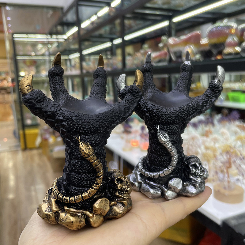 Crystal Sphere Stand Dragon Claw Design Glass Ball Display Stand Fit 1. ...