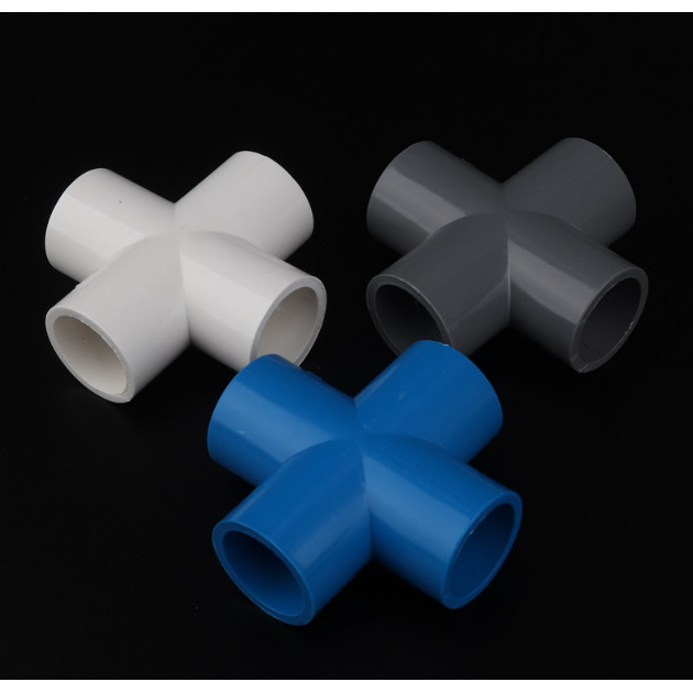 20 25 32 mm PVC 3/4 Way Connector Joints PVC Water Pipe Connector ...