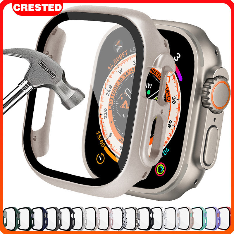 Glass Case for Smart Watch Ultra Series 10 9 8 7 6 5 4 PC Hard Matte ...