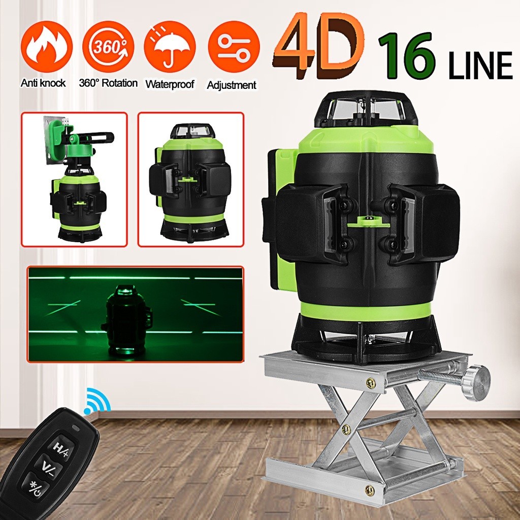 12/16 Lines Laser Level Self-Leveling 4D 360 Horizontal And Vertical Cross Super Powerful Auto ...
