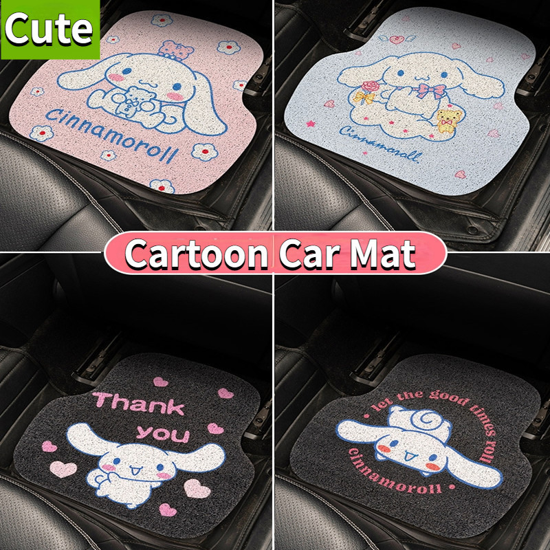 Mymelody Car Floor Mat Pvc Car Interior Anti-dirty Sanrio Kuromi ...