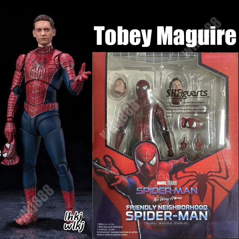 Tobey Maguire Spider-Man Action Figure SHF Change Face Articulado ...