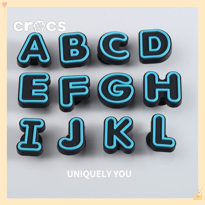 Crocs Jibbitz English alphabet series shoe buckles fashionable clogs ...