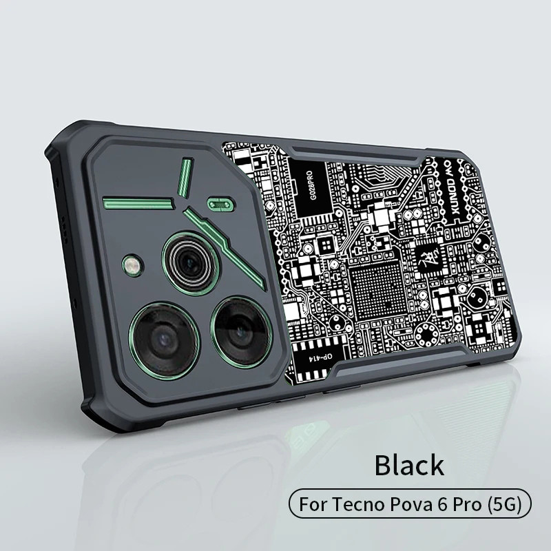 For Tecno Pova 6 5G Li7 / 6 Pro 5G Li9 Case Hard [Camouflage Bull ...