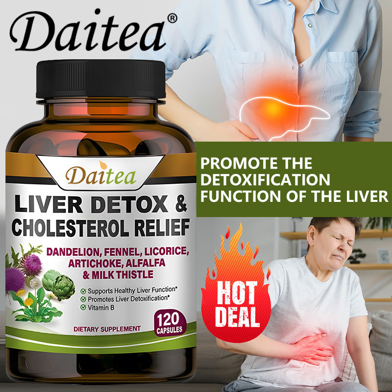 Daitea advanced detox and cleansing formula with milk thistle ...