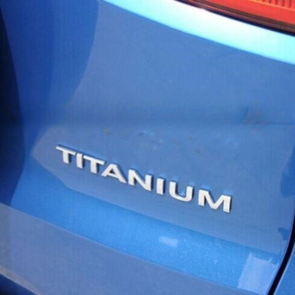 3D Silver Car Stickers Metal Car Trunk Badge for Ford Fiesta Focus ...