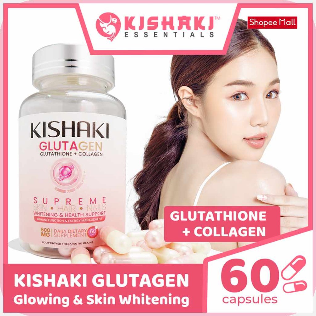 Kishaki@r_Glutathione+T&ce`Collagen;ze`60;iC`Capsules;B`(;t`Glutagen;d ...