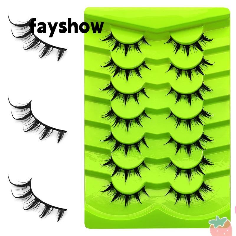 FAY Cosplay Eyelashes, Japanese Anime 7 Pairs Manga Lashes, Spiky ...