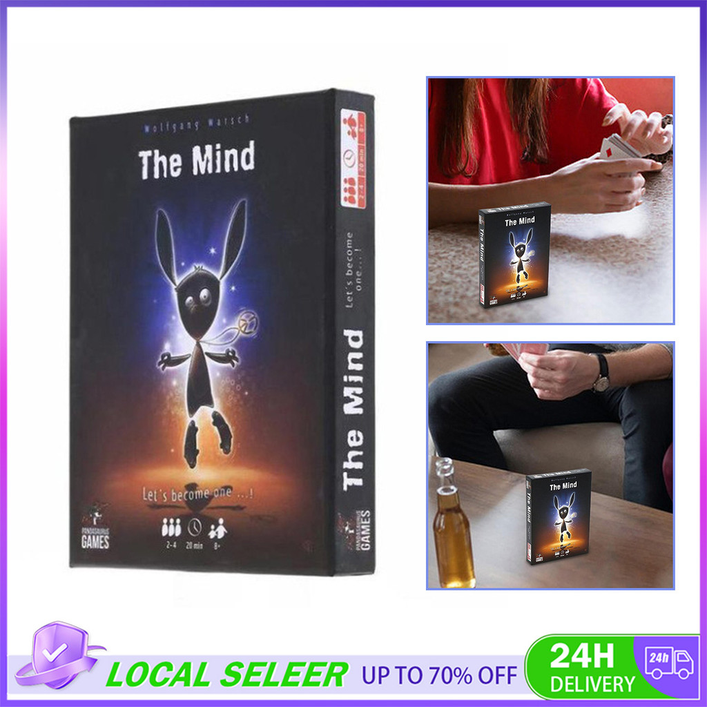 100 Cards The Mind Card Game Puzzle Board Game Team Experience Party ...