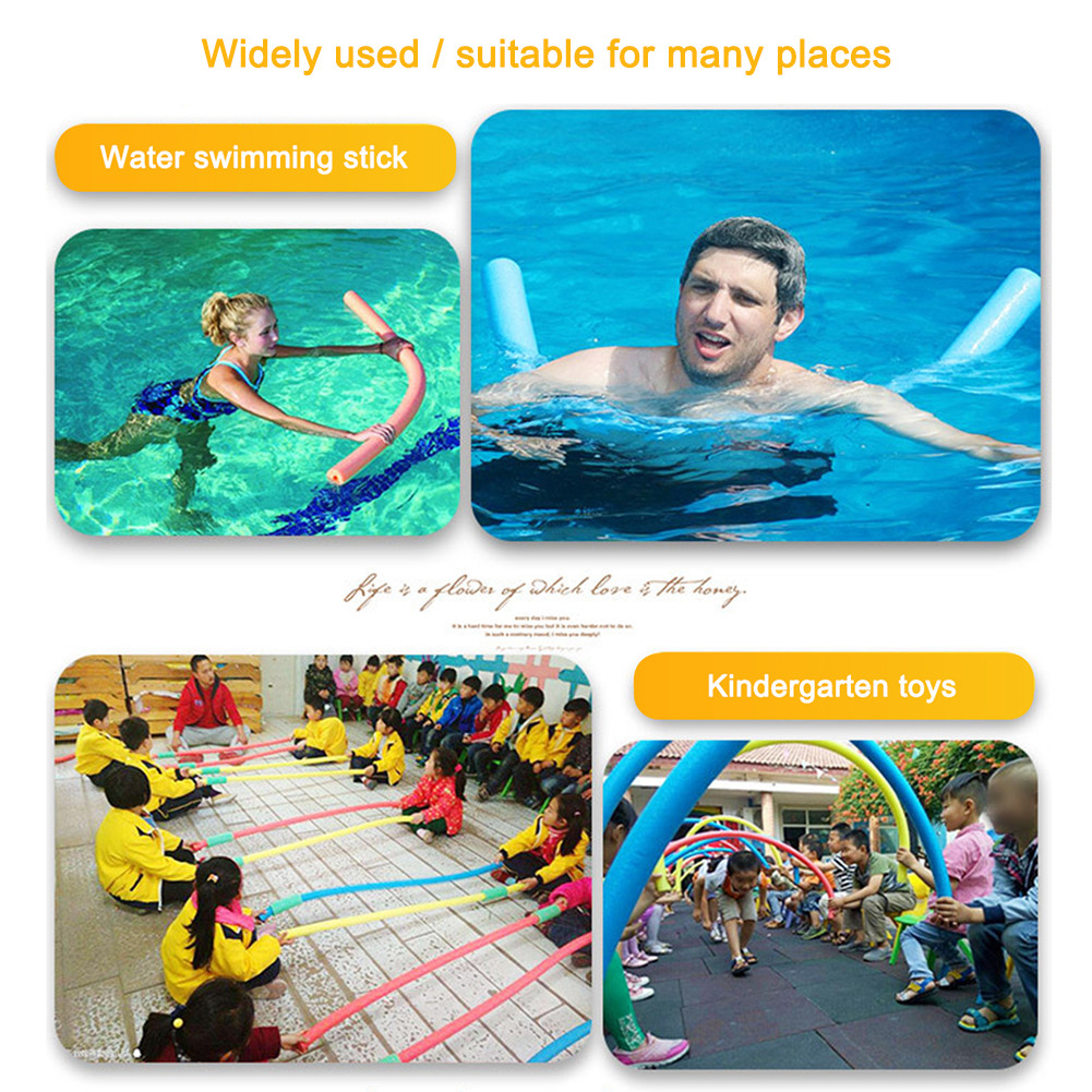 Swimming Pool Noodle Floater Hollow Flexible Water Float Woggle Noodles ...