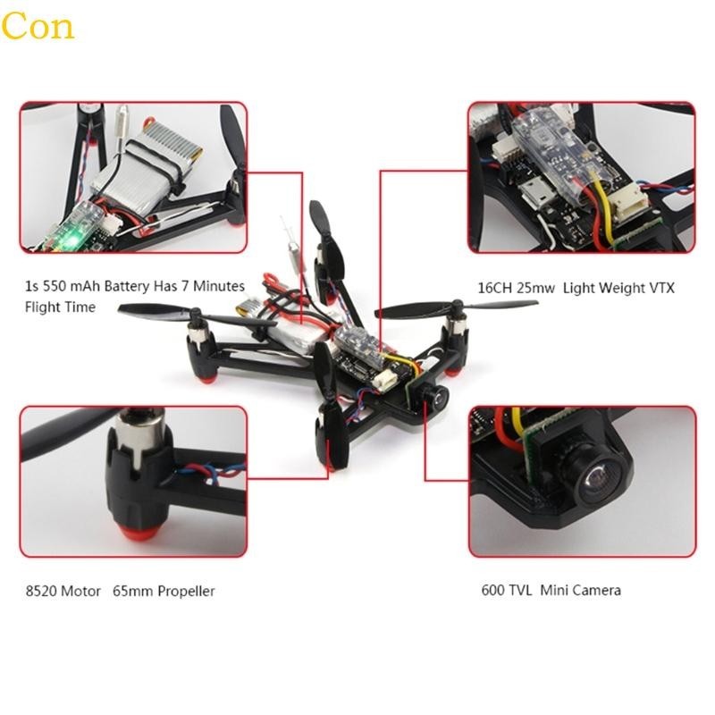 Con Q100 Mini Quadcopter Frame Camera Quadcopter FPV Parts Diy Drones Accessories Carbon Fiber ...