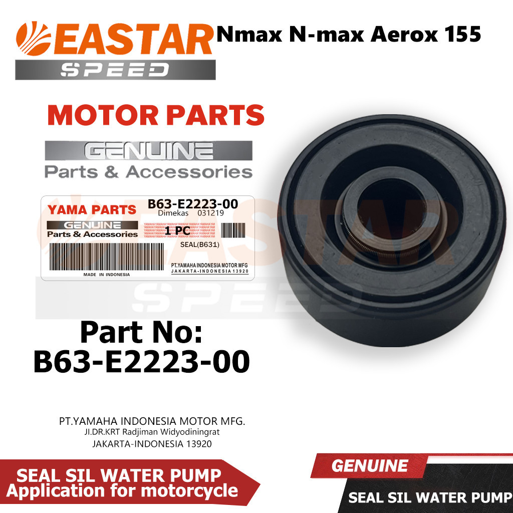 Seal Sil Waterpump Water Pump Nmax N-max Aerox 155 B63-E2223-00 ...