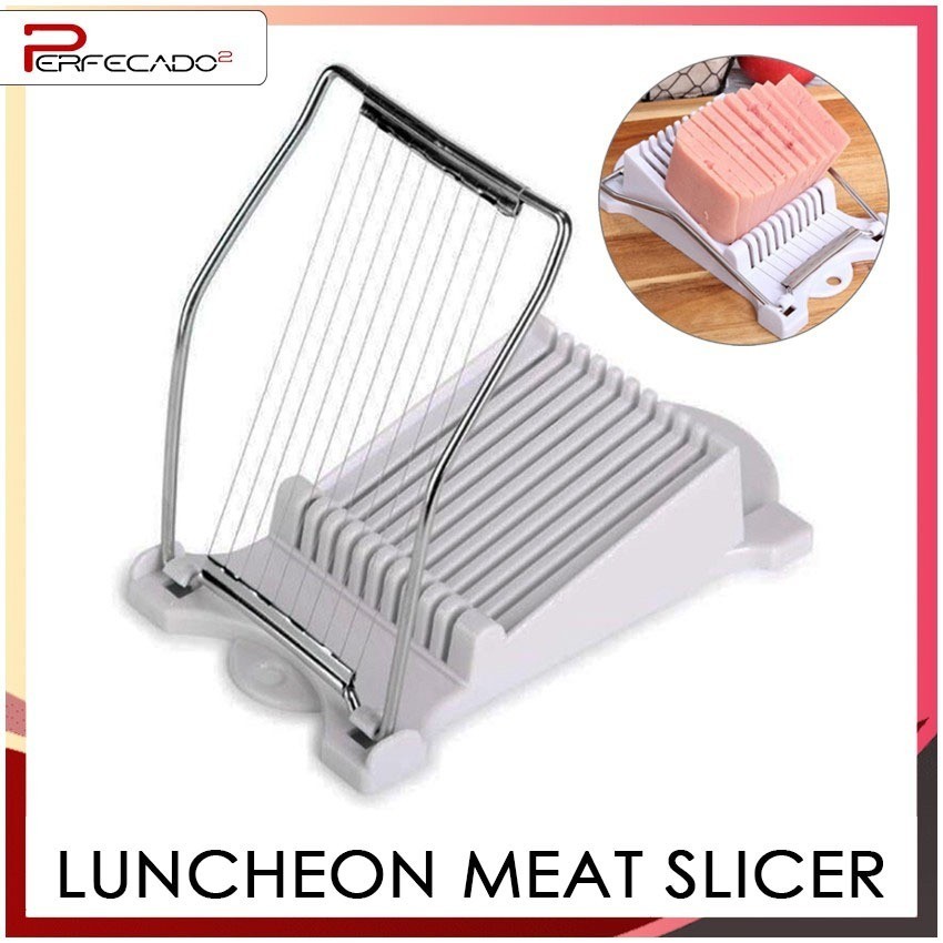 ♞Luncheon Meat Boiled Egg Fruit Slicer Soft Food Cheese Sushi Cutter ...