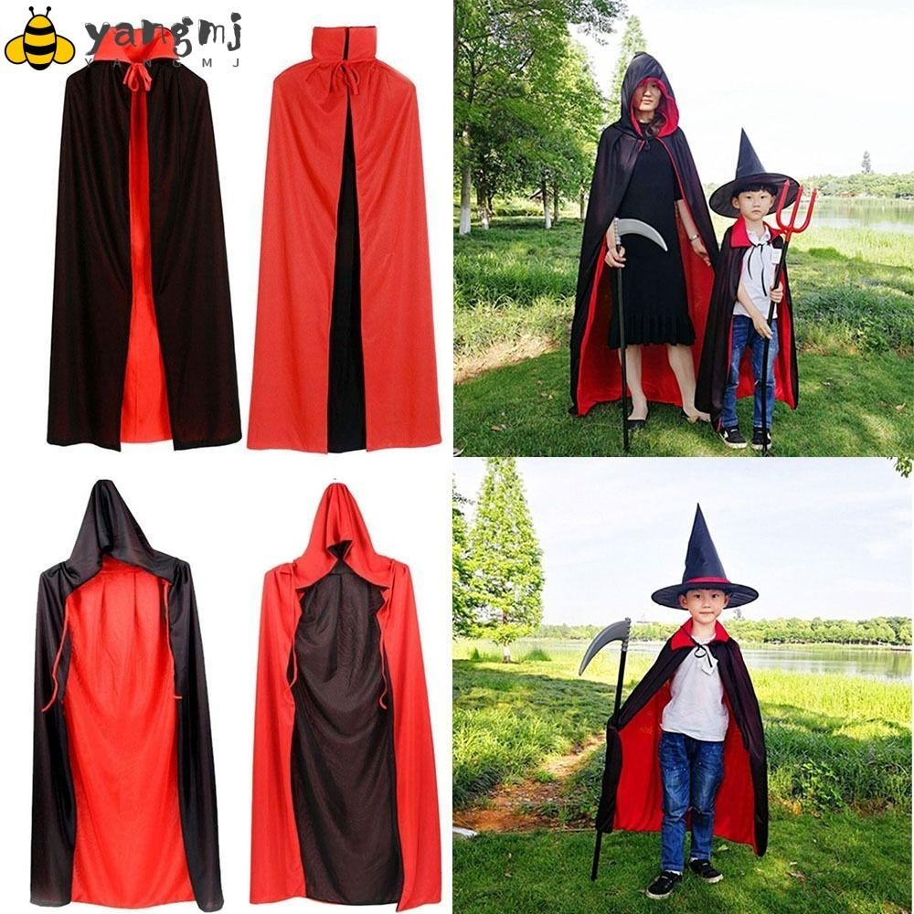 YANGMJ Vampire Cape / Dracula Cape Cloak Kid & Adult Size Halloween ...