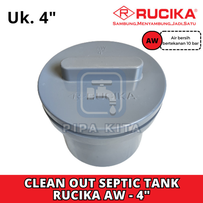 Clean Out AW 4 Inch RUCIKA CO 4" LID Septic Tank PVC OPEN CLOSED Drat ...