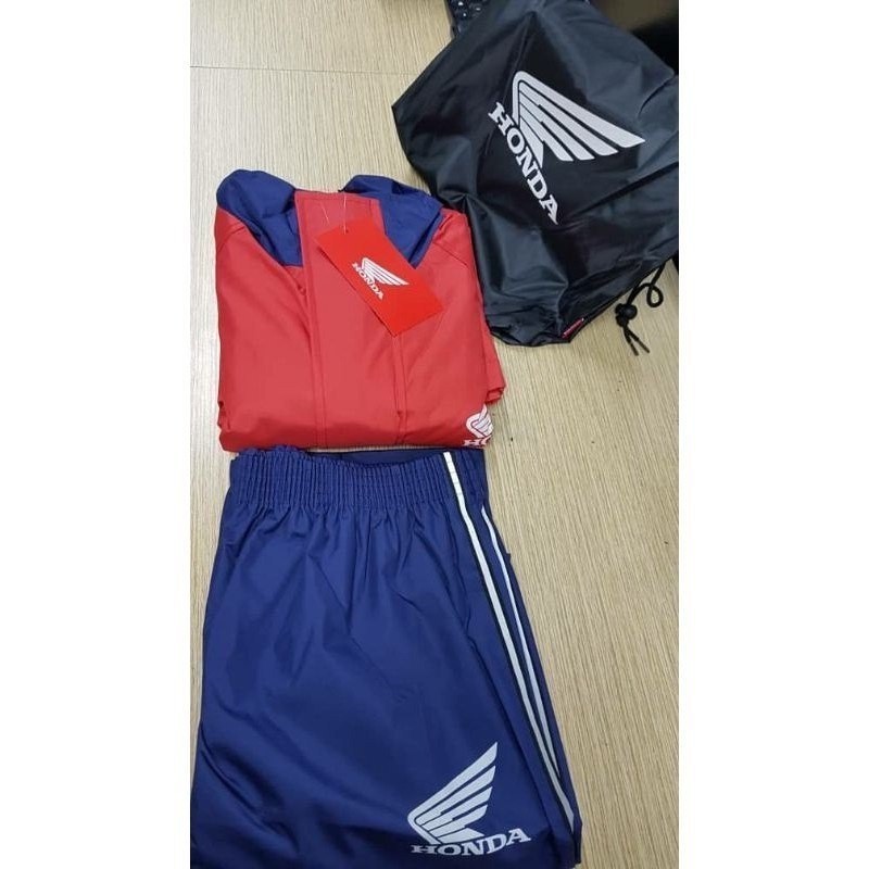 HONDA RAINCOAT (BLUE/RED - GREY) | Shopee Philippines