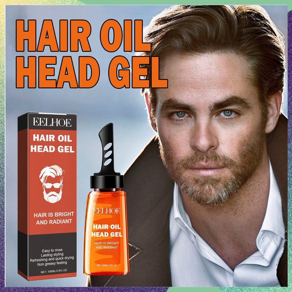 2 in 1 Hair Wax Gel With Wide Tooth Comb Men Long-lasting Fluffy Hair ...