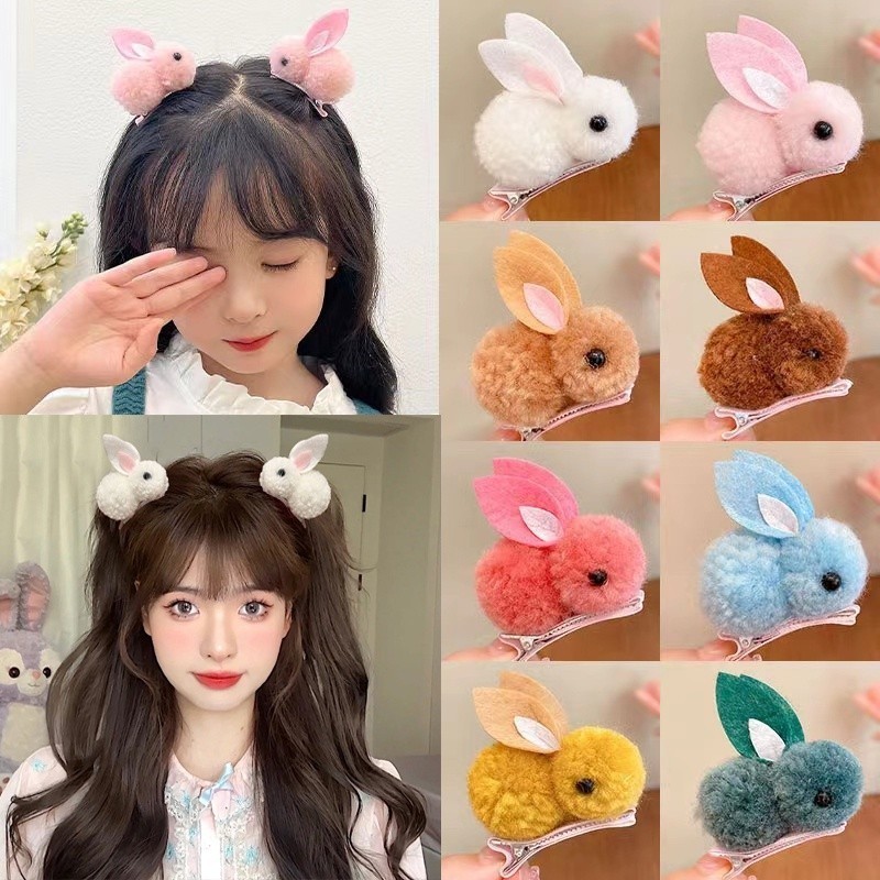 Mini Rabbit Hair Clips Lovely Cute Hairpin for Women Girls Accessories ...
