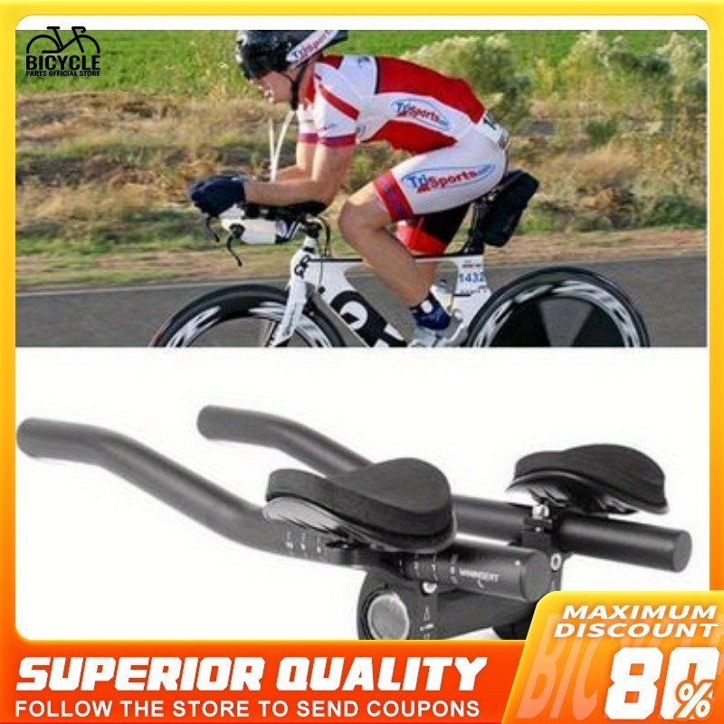 1 Pair Bike Aero Rest Handle Aluminum Alloy Cycling Road Race Long ...