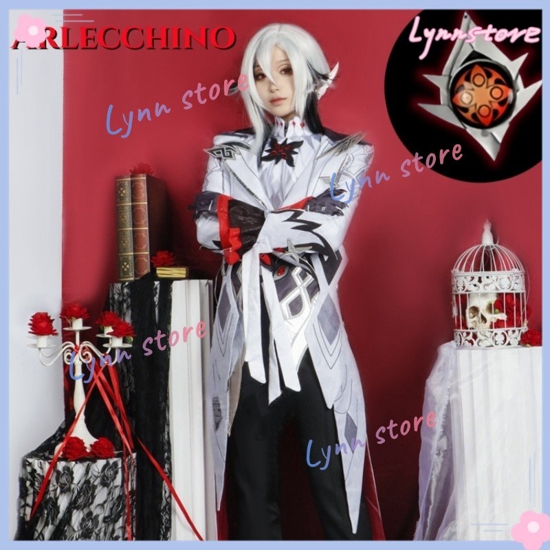 GENSHIN IMPACT SNEZHNAYA FATUI THE KNAVE Cosplay Costume Wig ...