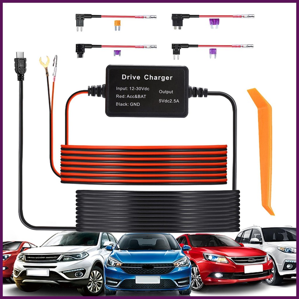 USB C Dashcam Hardwire Kit 12V-24V to 5V USB C Hardwire Kit Car ...