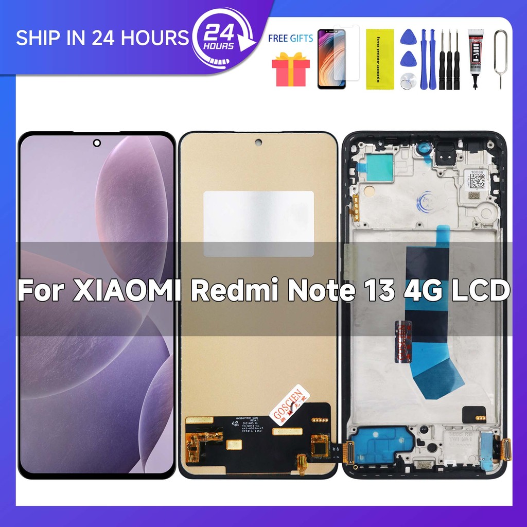 AMOLED / TFT For Xiaomi Xiaomi Redmi Note 13 4G LCD Digitizer ...