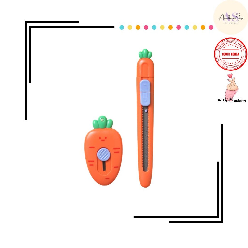 Cute Carrot Cutter Knife – 2P for Fun & Precision Cutting | Shopee ...