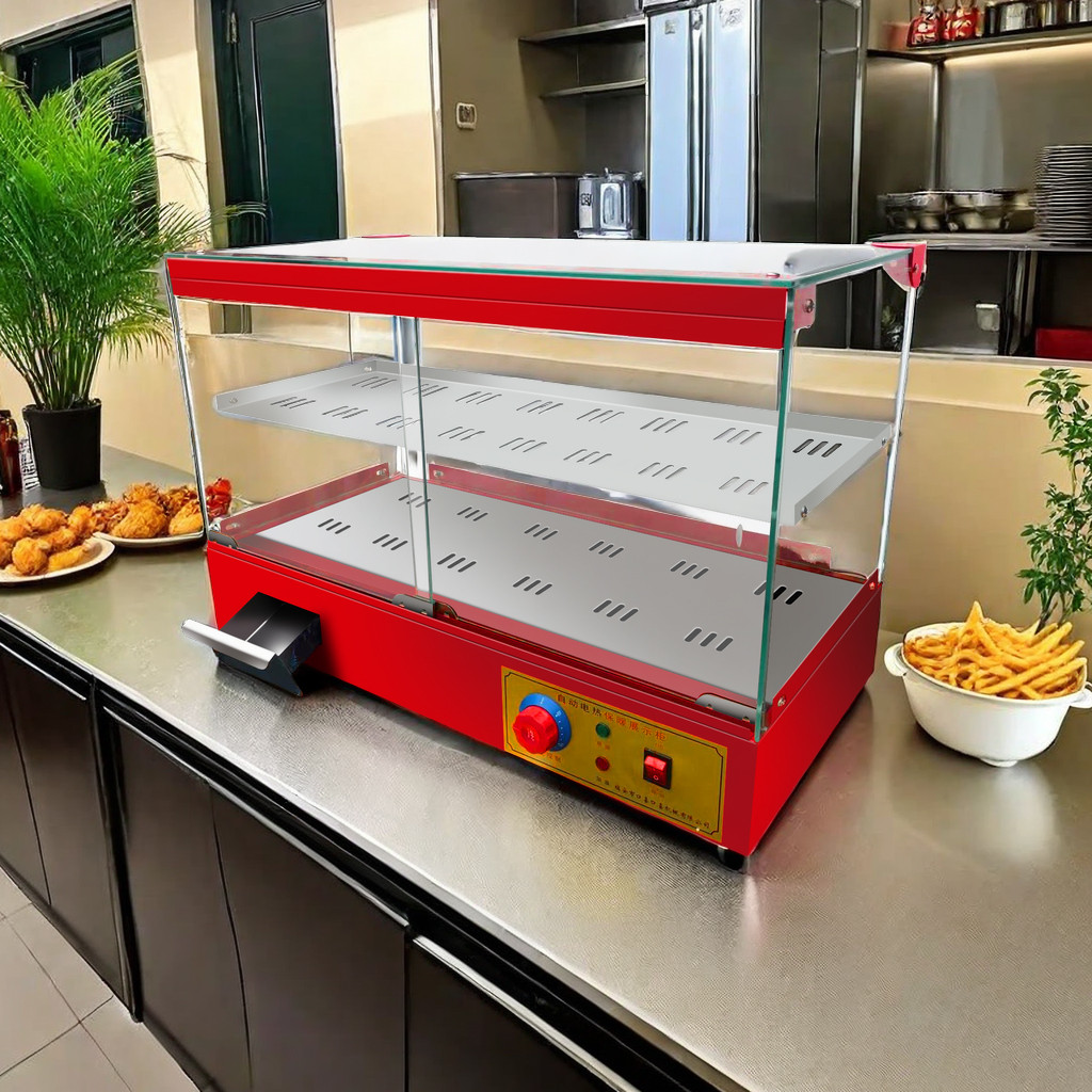 Food Insulation Display Cabinet Glass Heating Constant Temperature Box ...