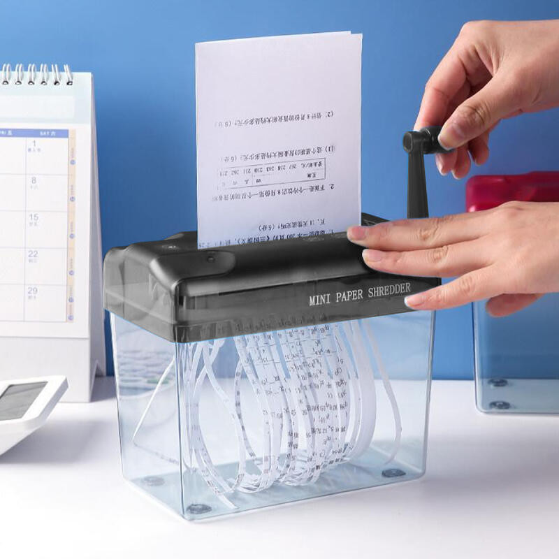 Office Mini Hand Shredder Portable Paper Shredder A6 Manual Shredder ...