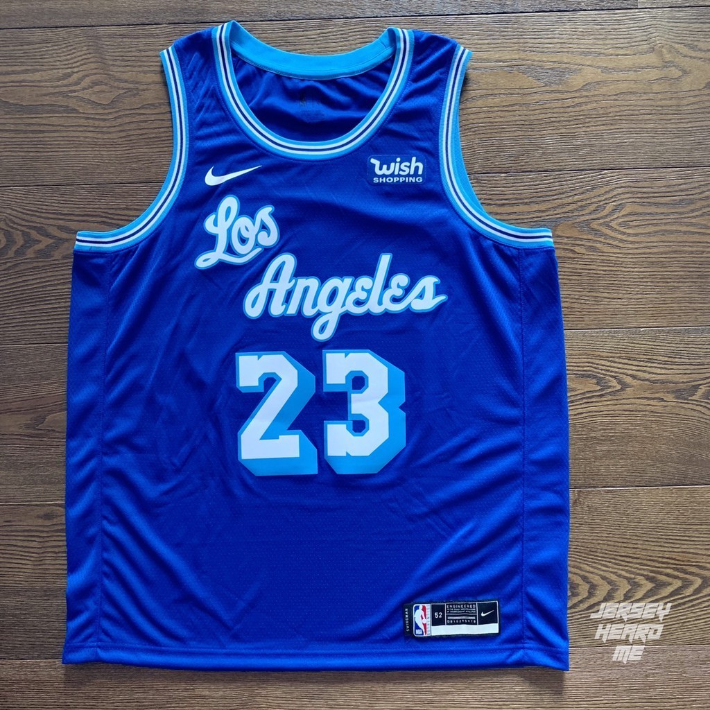 Jersey Hot Sale Lebron James LBJ 20-21 HWC James Lakers Retro Cursive Basketball Fan Version NBA ...
