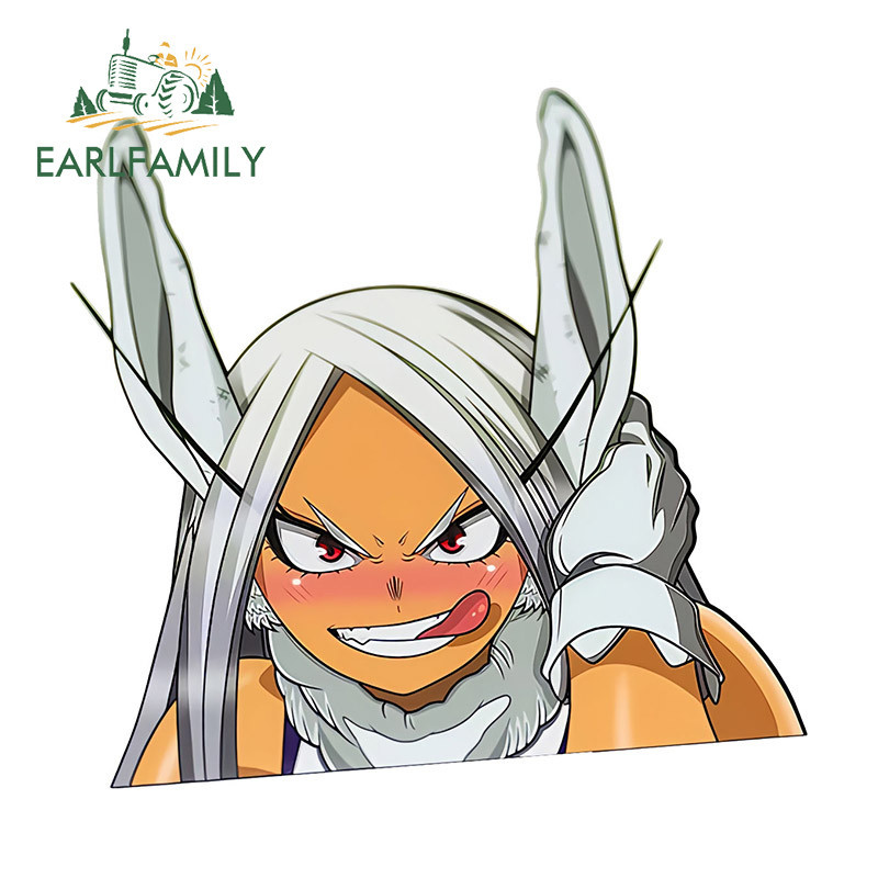 EARLFAMILY 13cm x 12.4cm My Hero Academia Car Stickers Miruko Anime ...