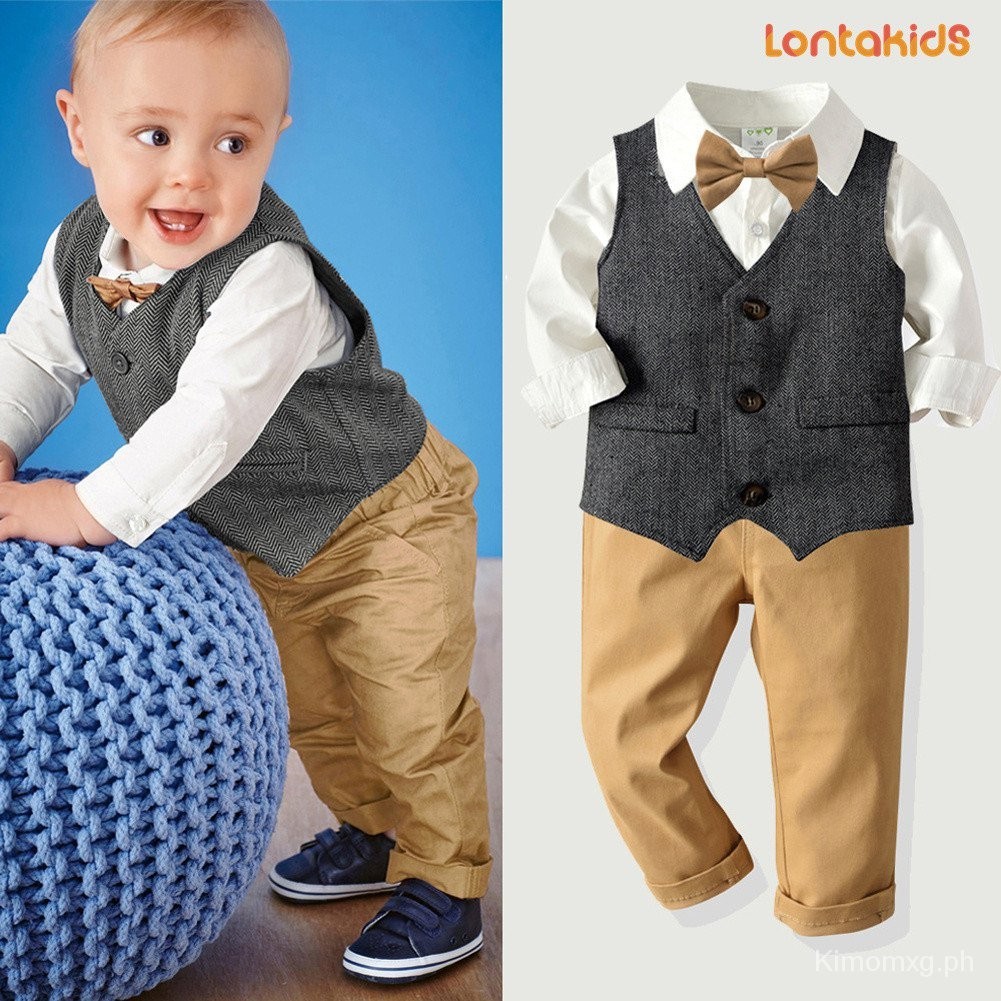 lontakids Kids Boy Suits Wedding Party Formal Wear Kids Gentleman ...