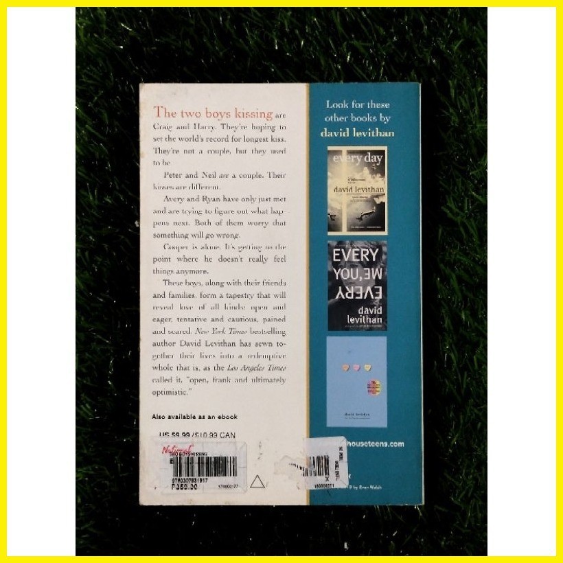 【hot sale】 DAVID LEVITHAN Books Set / BOY MEETS BOY & TWO BOYS KISSING ...