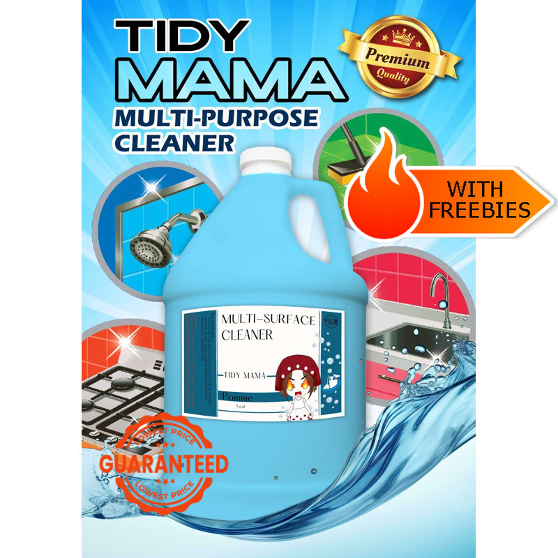 TIDY MAMA MULTI-SURFACE CLEANER POMME PREMIUM SCENT 2X CLEANING POWER ...