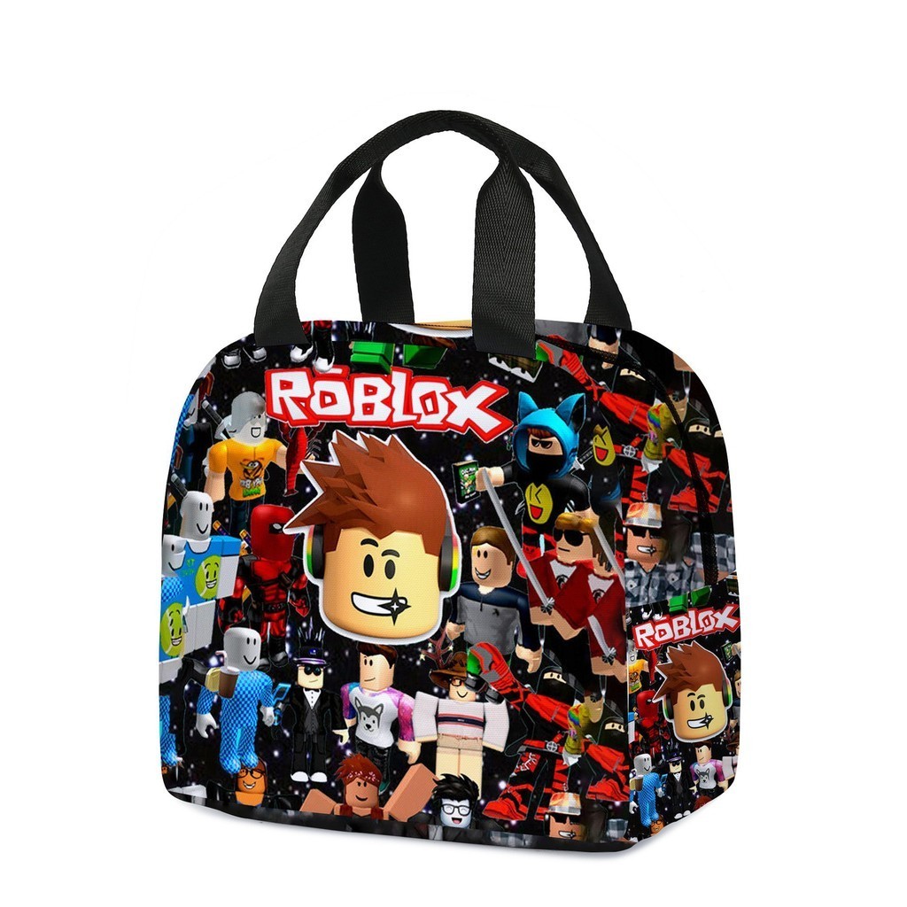2024 Hot-selling 3D New Virtual World ROBLOX Lunch Bag Primary School ...