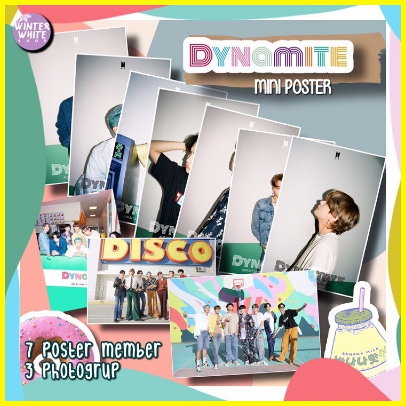 Bts Dynamite Poster (10Pcs) | Shopee Philippines