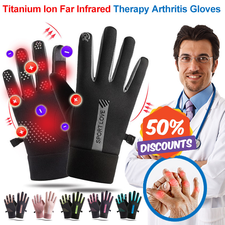 Titanium Ion Far Infrared Arthritis Treatment Gloves Outdoor Sports ...