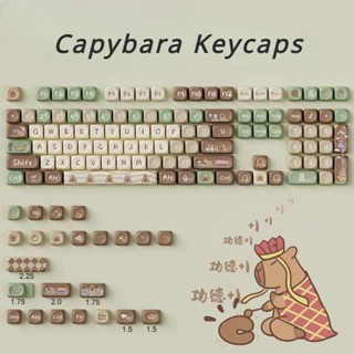 131 Keys Capybara Keycap Cute Cartoon Sublimation Keycap OQO Profile ...
