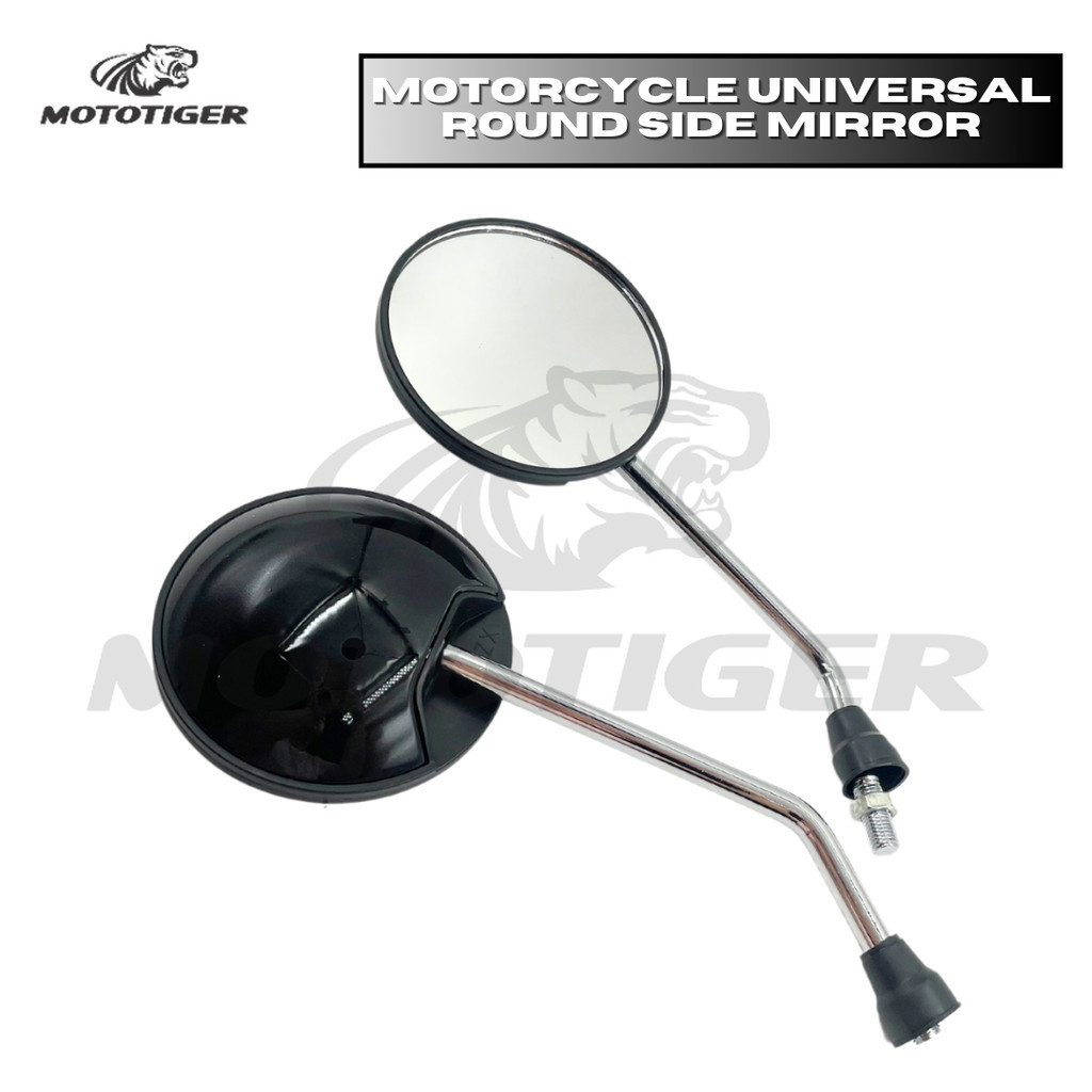 ROUND LONG STEM UNIVERSAL SIDE MIRROR FOR MOTORCYCLES 3106H MOTOR PARTS ...