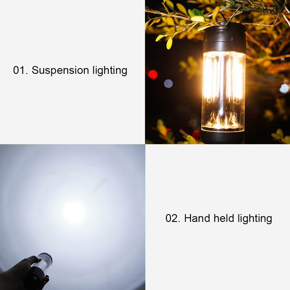 WE★ 2000mAh Portable Lamp 350LM LED Night Safety Warning Light Type-C ...