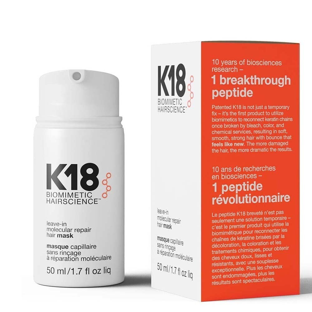 Biomimetic Hairscience Leave-in Molecular Repair K18 Hair Mask 50ml/150ml | Shopee Philippines