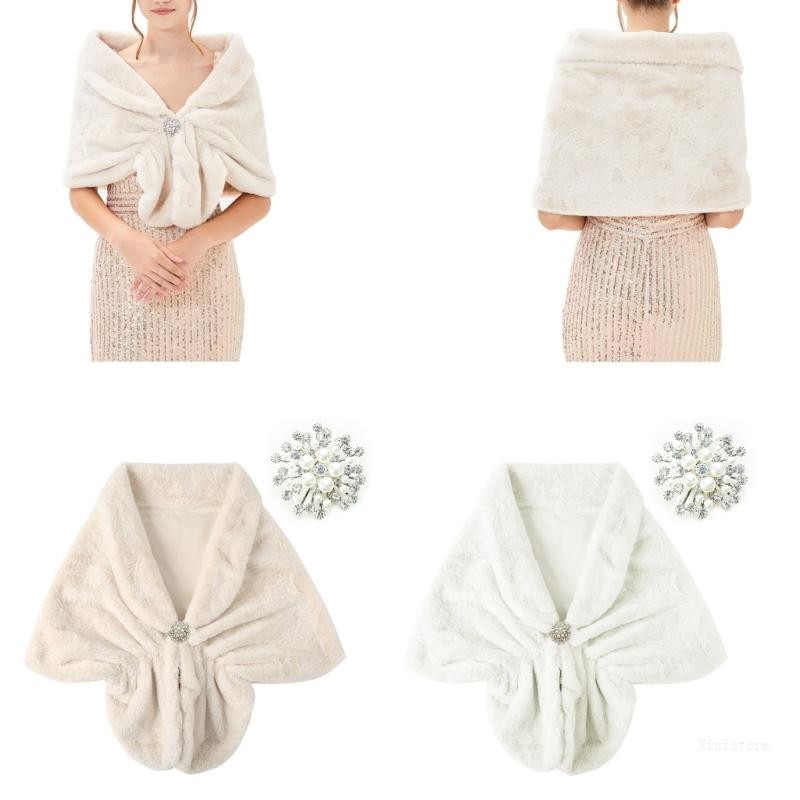 Xixi Stage Performances Shawls Suit Plush Widened Thick Imitation Furs ...